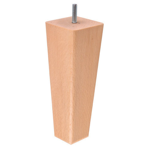 PCI - WFE018/05 - Natural Gloss Square Tapered Wooden Foot