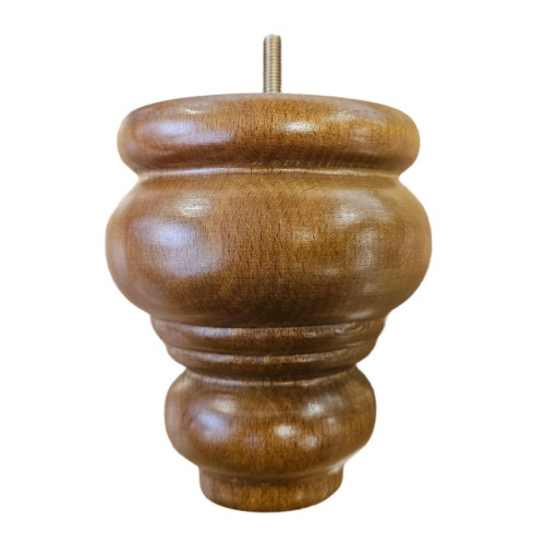 PCI - WFE090/75 - Medium Oak Turned Wooden Foot