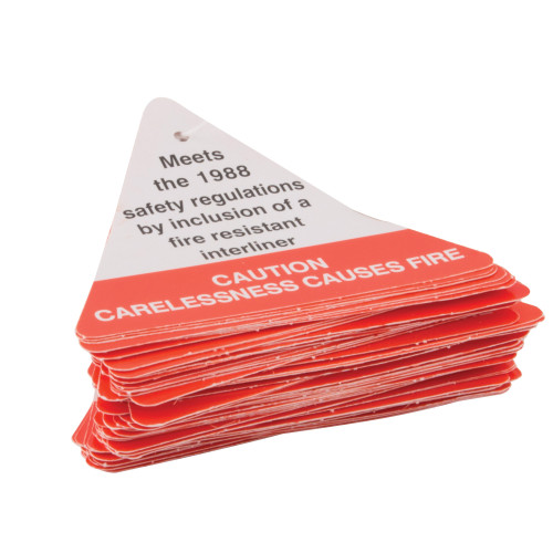 PCI - Y10DL6 - Red Swing Ticket Labels (Pack of 100)