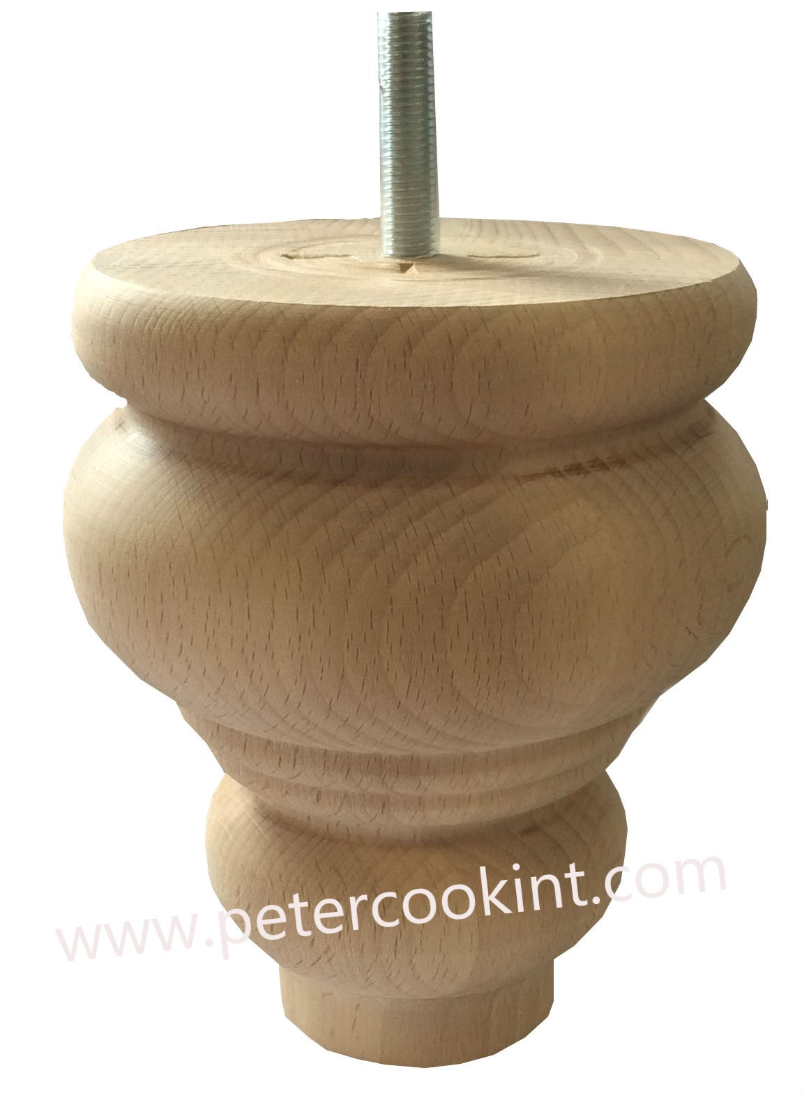 PCI - WFE090/10 - Sanded Unpolished Turned Wooden Foot