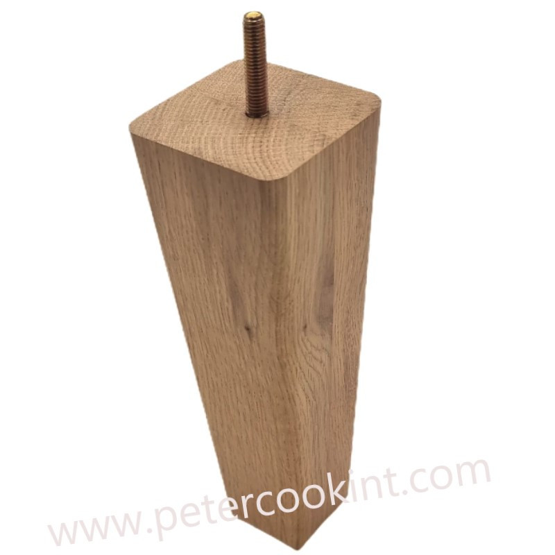 PCI - OAK018/63 - Solid Oak Timber Tapered Leg with a Natural Gloss Finish