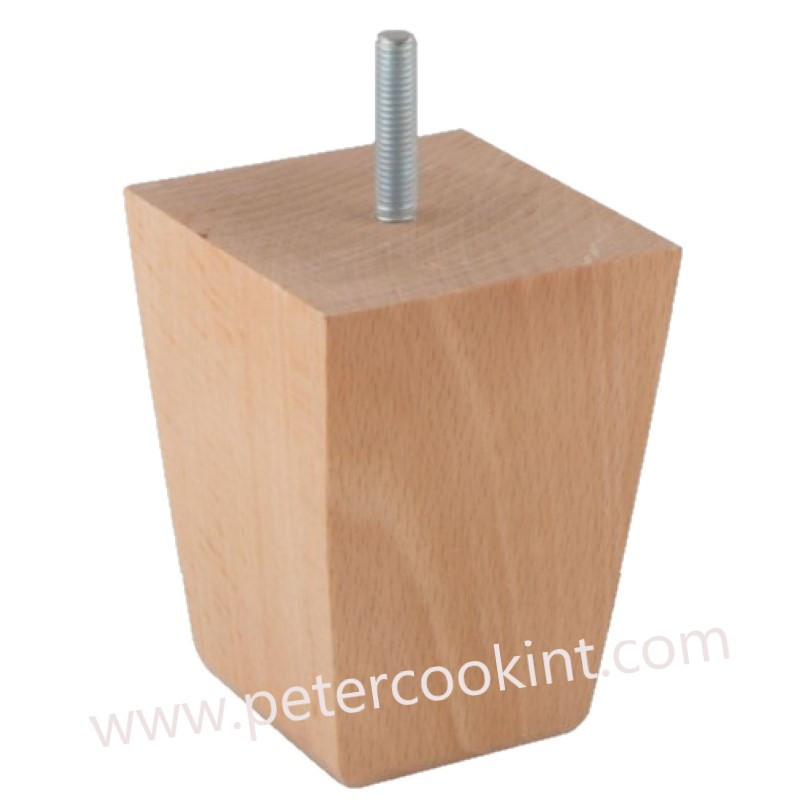 Peter Cook - WF33105 - Natural Gloss Square Tapered Wooden Foot