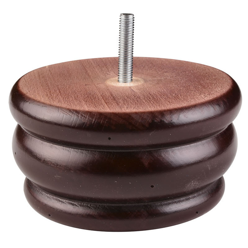 PCI - WFE101/09 - Antique Mahogany Wooden Bun Foot