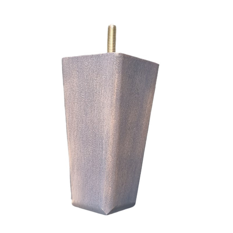 Peter Cook - WFT8055 - Washed Grey Square Tapered Wooden Foot